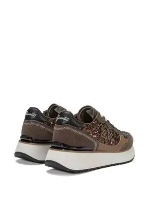 SUN 68 Big Ally Sequin-embellished Panelled Sneakers