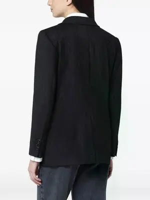 VITOVI Pinstriped Double-breasted Blazer