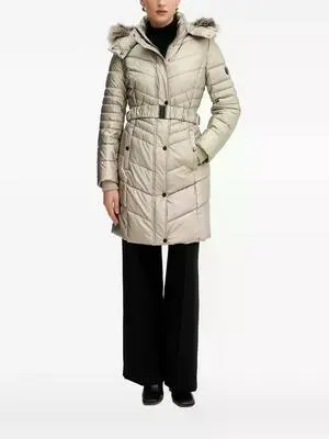 MORGAN Quilted Faux-fur-trim Jacket - Neutrals