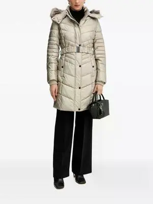 MORGAN Quilted Faux-fur-trim Jacket
