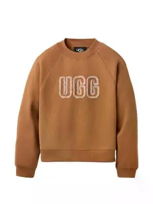 UGG Logo-appliqué Raglan-sleeve Sweatshirt - Brown