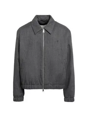 AMI Paris Wool Padded Jacket With De Coeur