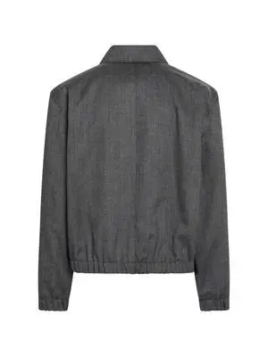 AMI Paris Wool Padded Jacket With De Coeur