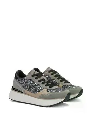 SUN 68 Big Ally Sequin-embellished Platform Sneakers