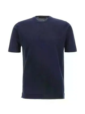 FILIPPO DE LAURENTIIS Knit Crew-neck T-shirt - Blue
