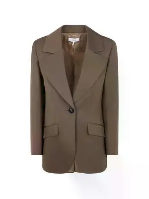 Chloé Single-breasted Blazer - Brown