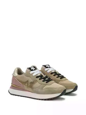 SUN 68 Stargirl Crystal-embellished Panelled Sneakers
