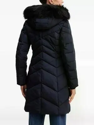 MORGAN Faux-fur Trim Quilted Jacket