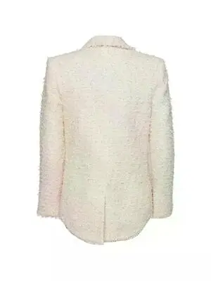 Balmain Double-breasted Tweed Blazer - Pink