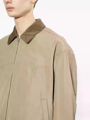 Comme Des Garçons Corduroy-collar Panelled Jacket