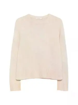 Kristensen Du Nord Ribbed-trim Crew-neck Sweater - Neutrals