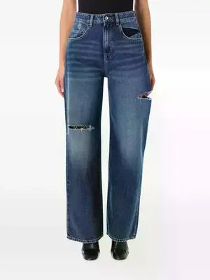 ICON DENIM LOS ANGELES Poppy Distressed Jeans - Blue