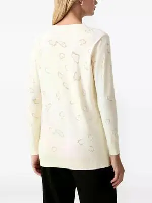 FRACOMINA Leopard-print V-neck Cardigan