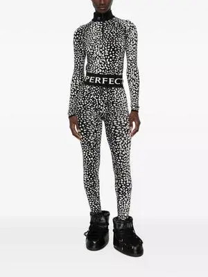 Perfect Moment Leopard-print Jacquard Top
