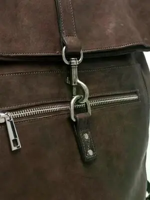 SOMMET Blekleem Roll-top Leather Backpack
