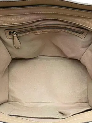 Celine 2012 Mini Calfskin Luggage Tote Bag - Brown
