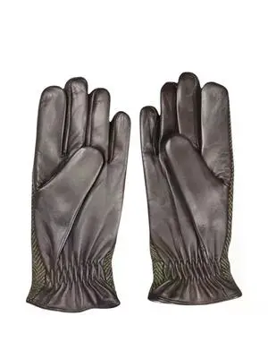 GRAN SASSO Herringbone-pattern Wool Gloves - Neutrals