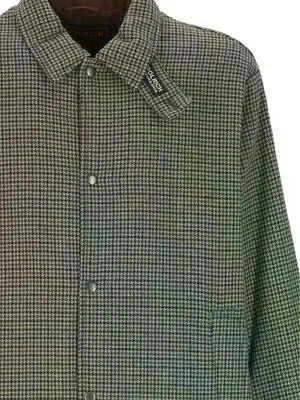 Woolrich Houndstooth-pattern Snap-fastening Jacket