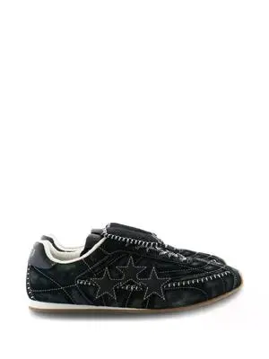 Amiri Star-patch Whipstitch Sneakers - Black