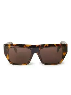Palm Angels Square-frame Sunglasses - Brown