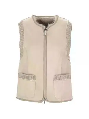URBANCODE Ribbed-knit Panelled Jacket - Neutrals