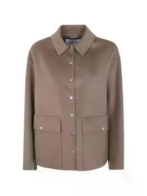 IVY OAK Press-stud Wool Jacket - Neutrals