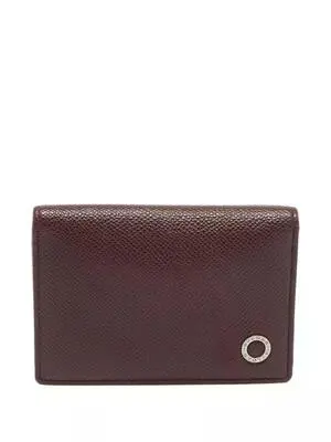 BVLGARI Leather Card Holder - Brown