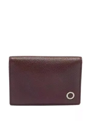 BVLGARI Leather Card Holder - Brown