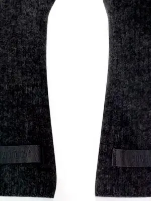 Jacquemus Ribbed-knit Wool Gloves - Grey