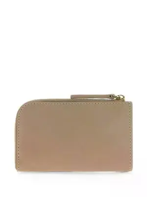 Fendi Ff Logo-plaque Leather Card Case Pouch