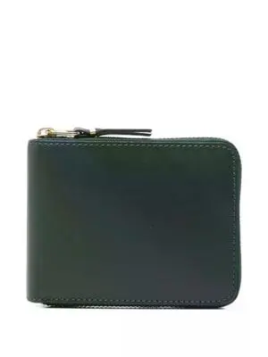 Comme Des Garçons Zip-around Leather Wallet - Green