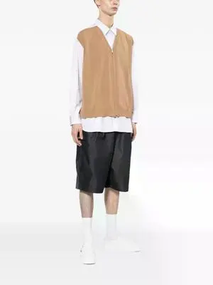 Comme Des Garçons Pleated Elasticated-waistband Shorts