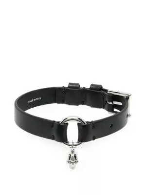 Alexander McQueen Skull Ring Bracelet - Black