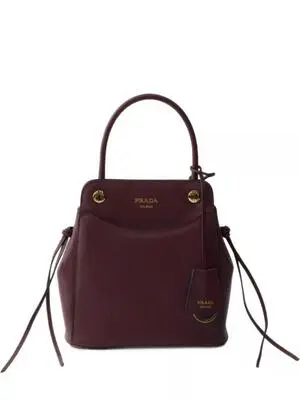 Prada Carry Leather Mini Handbag - Red