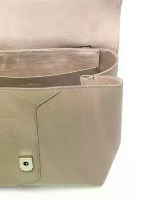 Emporio Armani Grained Leather Tote Bag