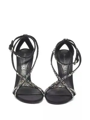 Alexander McQueen Twisted Armadillo Embellished Sandals