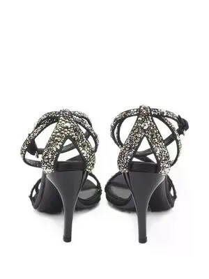 Alexander McQueen Twisted Armadillo Embellished Sandals