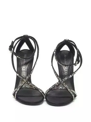 Alexander McQueen Twisted Armadillo Embellished Sandals
