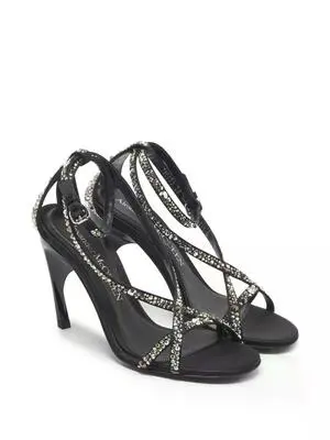 Alexander McQueen Twisted Armadillo Embellished Sandals