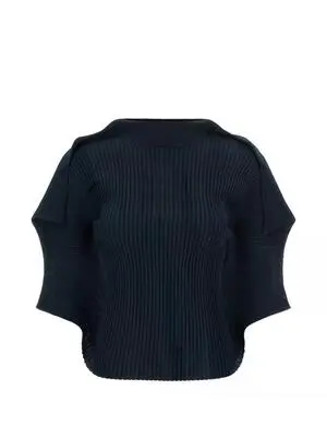 Issey Miyake Prance Sculptural-sleeve Top - Blue