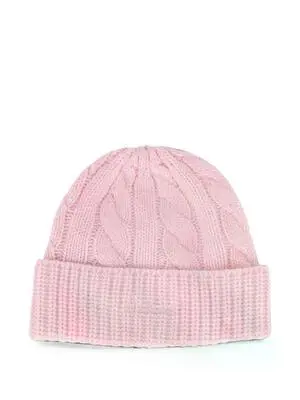 MC2 SAINT BARTH Moss Cable-knit Beanie Hat - Pink