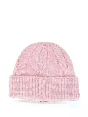MC2 SAINT BARTH Moss Cable-knit Beanie Hat - Pink