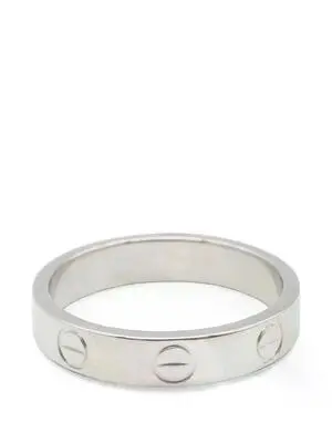 Cartier 2010s Mini Love Ring - Silver