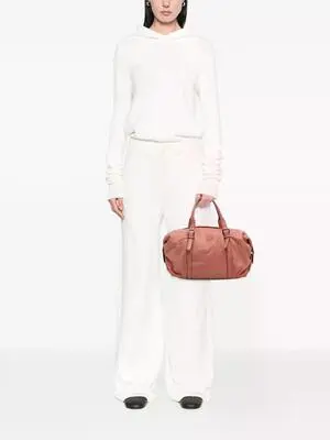Loewe 2013 Embossed Leather Anagram Boston Bag