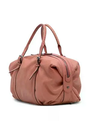 Loewe 2013 Embossed Leather Anagram Boston Bag