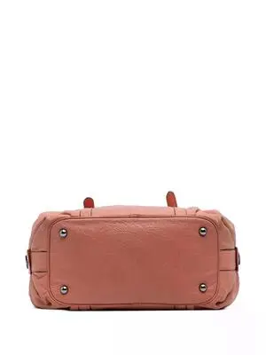 Loewe 2013 Embossed Leather Anagram Boston Bag