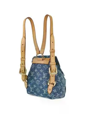 LOUIS VUITTON 2006 Monogram Denim Sac A Dos Pm Backpack
