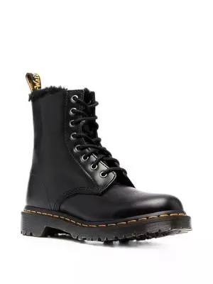 Dr. Martens Faux-fur Trim Leather Boots