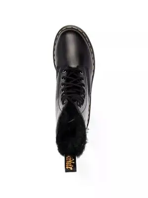 Dr. Martens Faux-fur Trim Leather Boots