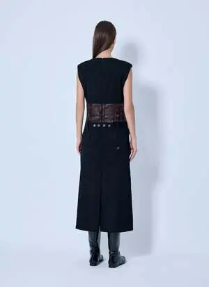 Marni Sleeveless Dress With Contrast Waist Panel